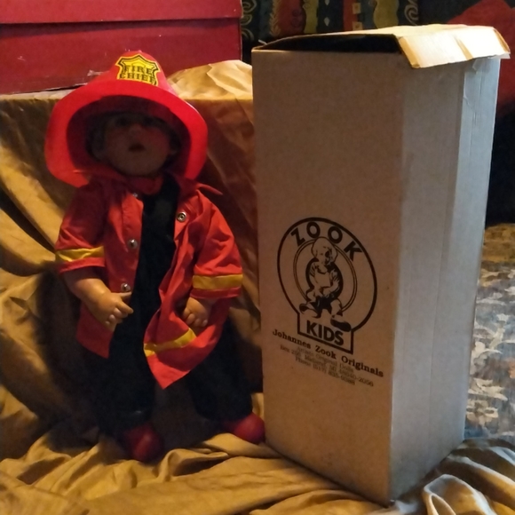 Zook kids | Toys | Johannes Zook Originals Doll Little Fireboy Still In ...